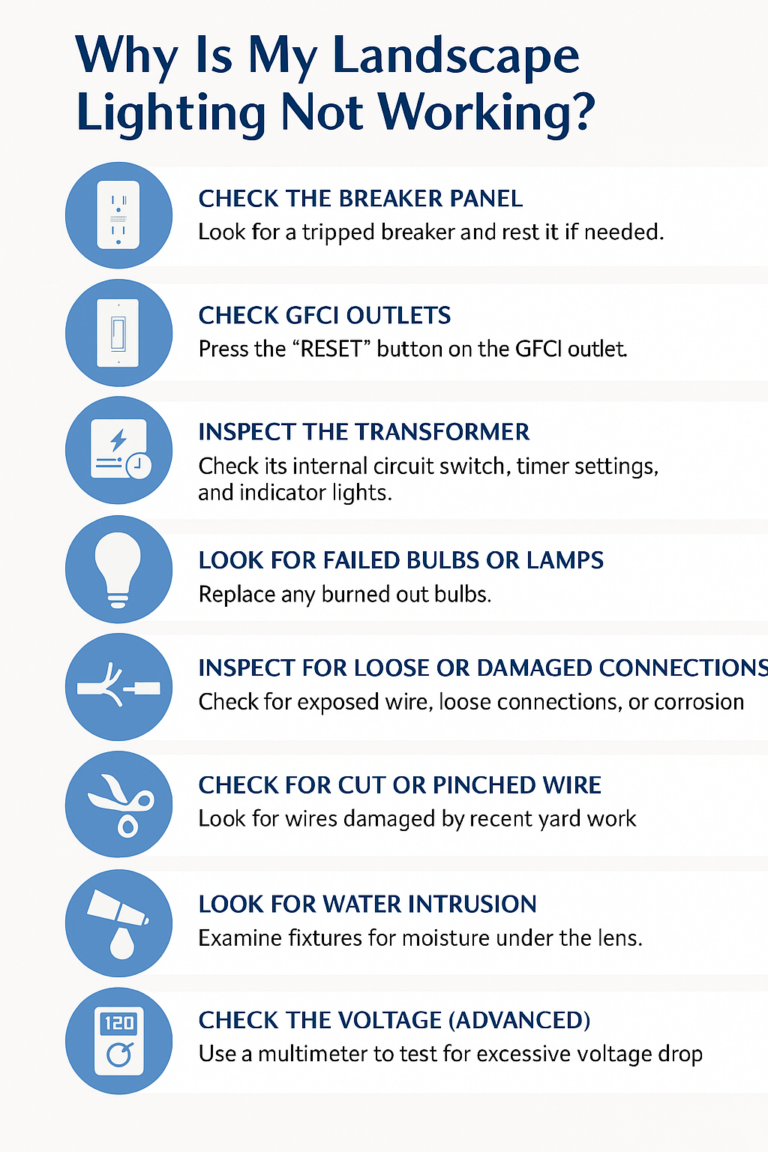 A Homeowners Step-by-Step Guide to Fixing Landscape Lighting